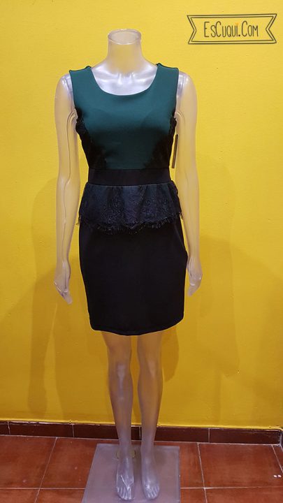 Vestido vestir corto verde botella ⋆ EsCuqui - Tienda online ropa mujer