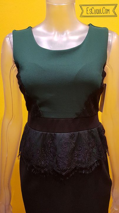 Vestido vestir corto verde botella ⋆ EsCuqui - Tienda online ropa mujer