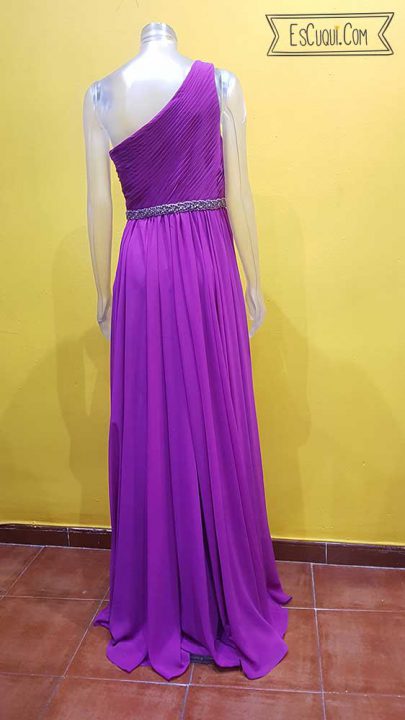 Vestido largo corte helénico vestir malva ⋆ EsCuqui - Vestidos vestir ...
